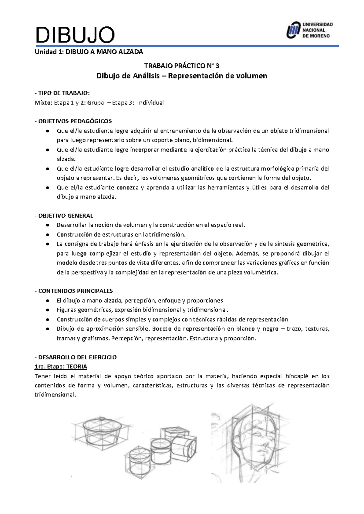 Unidad 1 - TP N° 3: Dibujo de Análisis y Representación de Volumen ...