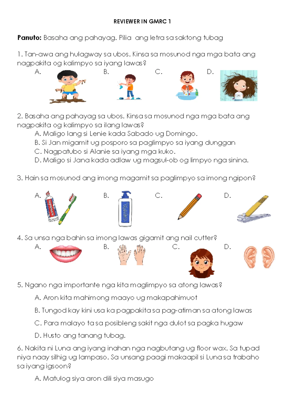 Filipino 9 Activity 1 Q4 Week 4: Modular Modality Discussion Tasks ...