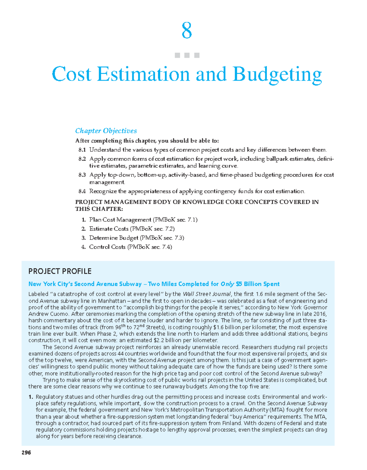 Chapter 8 - Cost Estimation and Budgeting in Project Management - Studocu