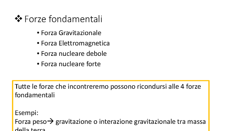 Lezione 15: Forze Fondamentali e Carica Elettrica - Studocu