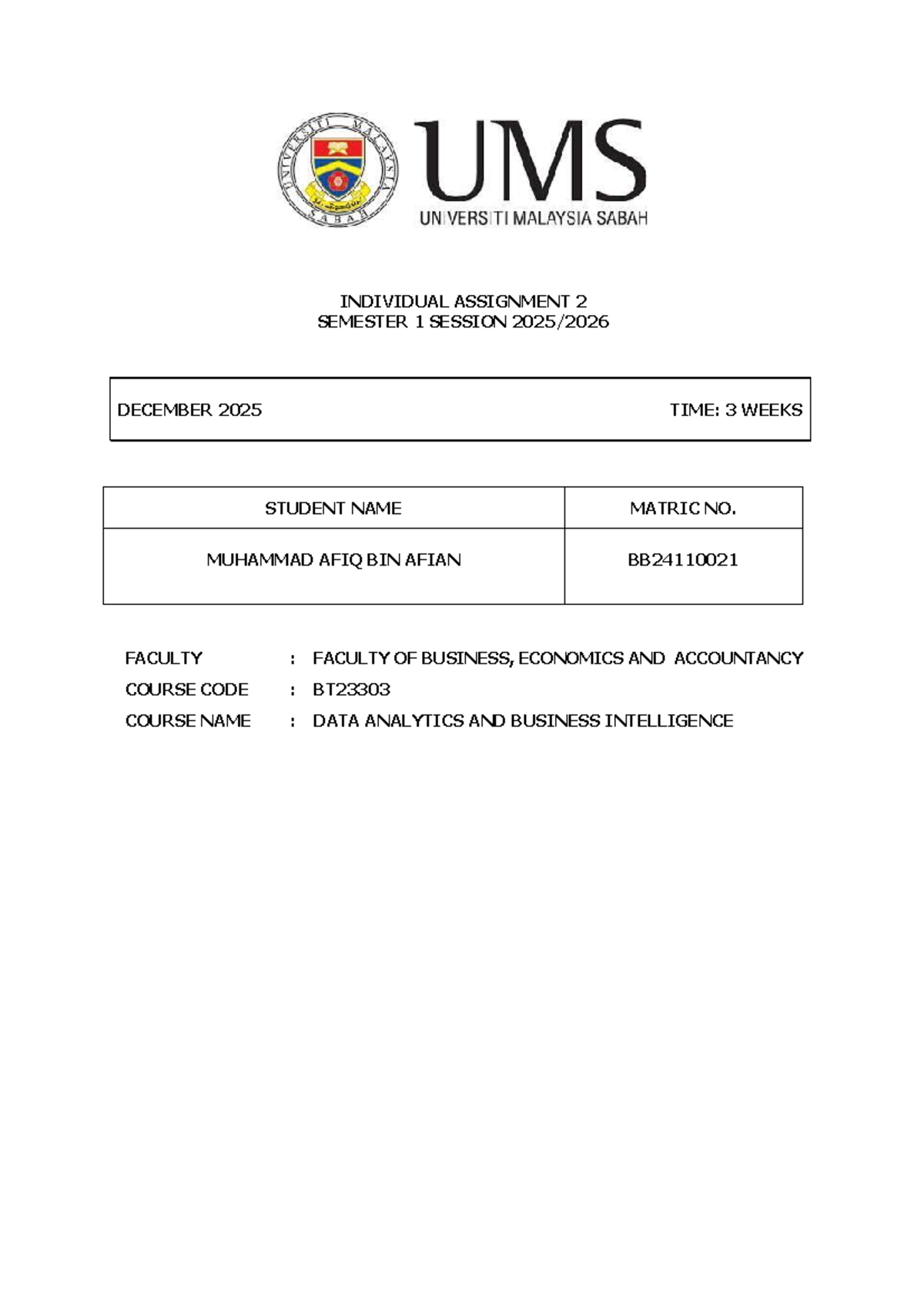 BT23303 Individual Assignment: Digital Transformation in Hospitality ...