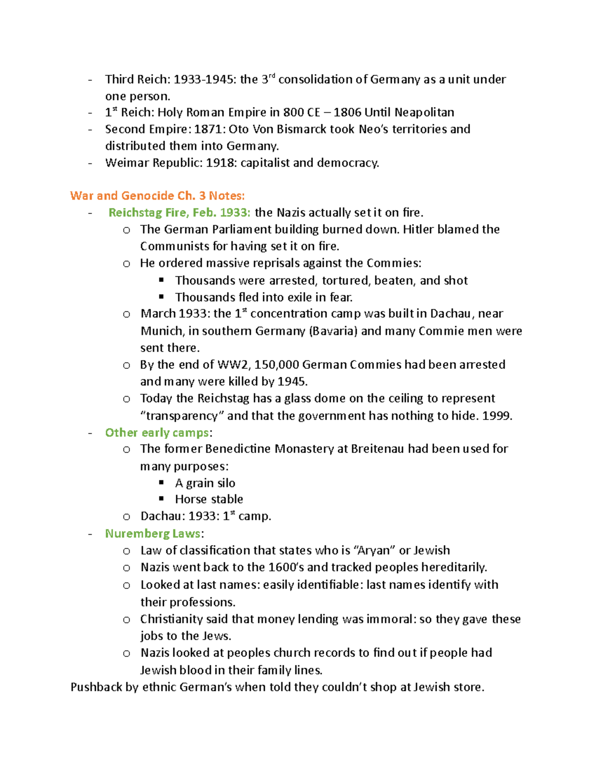 War and Gen ch. 3 notes - Summary War & Genocide: a Concise History of ...