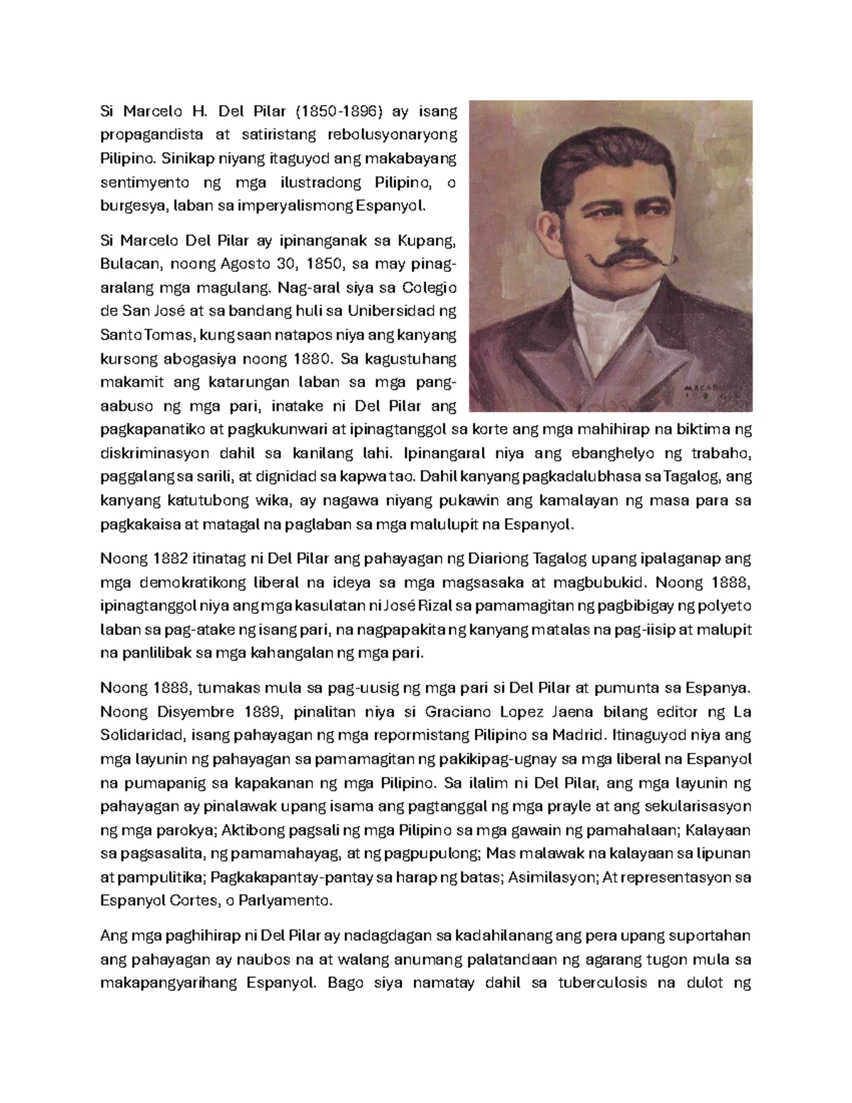Maximo Viola: Contributions to Rizal & Philippine History (HIST123 ...