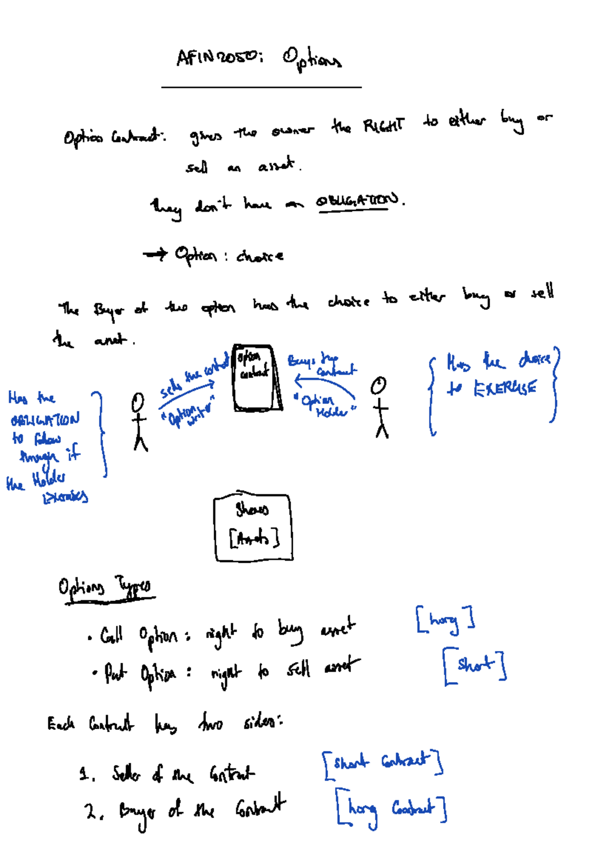 Week 12 - Options Lecture notes, and understanding the graphs, as well ...