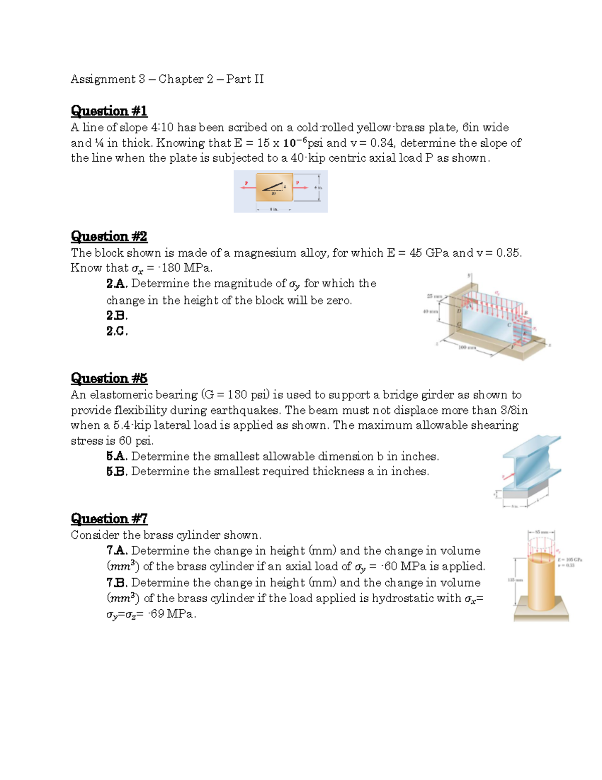 MEM230 Week 3 Assignments - Chapter 2 Analysis and Load Calculations ...