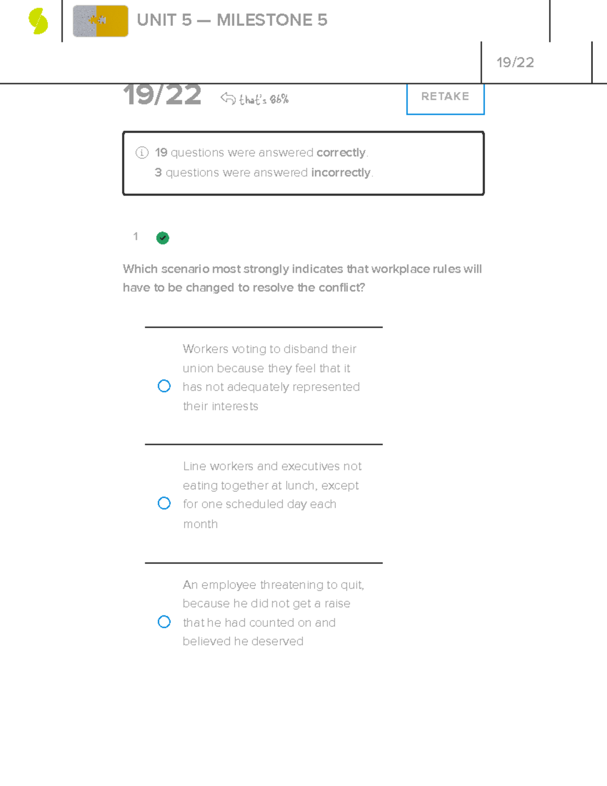 Conflict Resolution Strategies - Unit 5 Milestone Review - Studocu