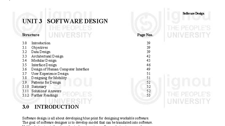 Software Design UNIT 3: Structure, Principles, and Patterns - Studocu