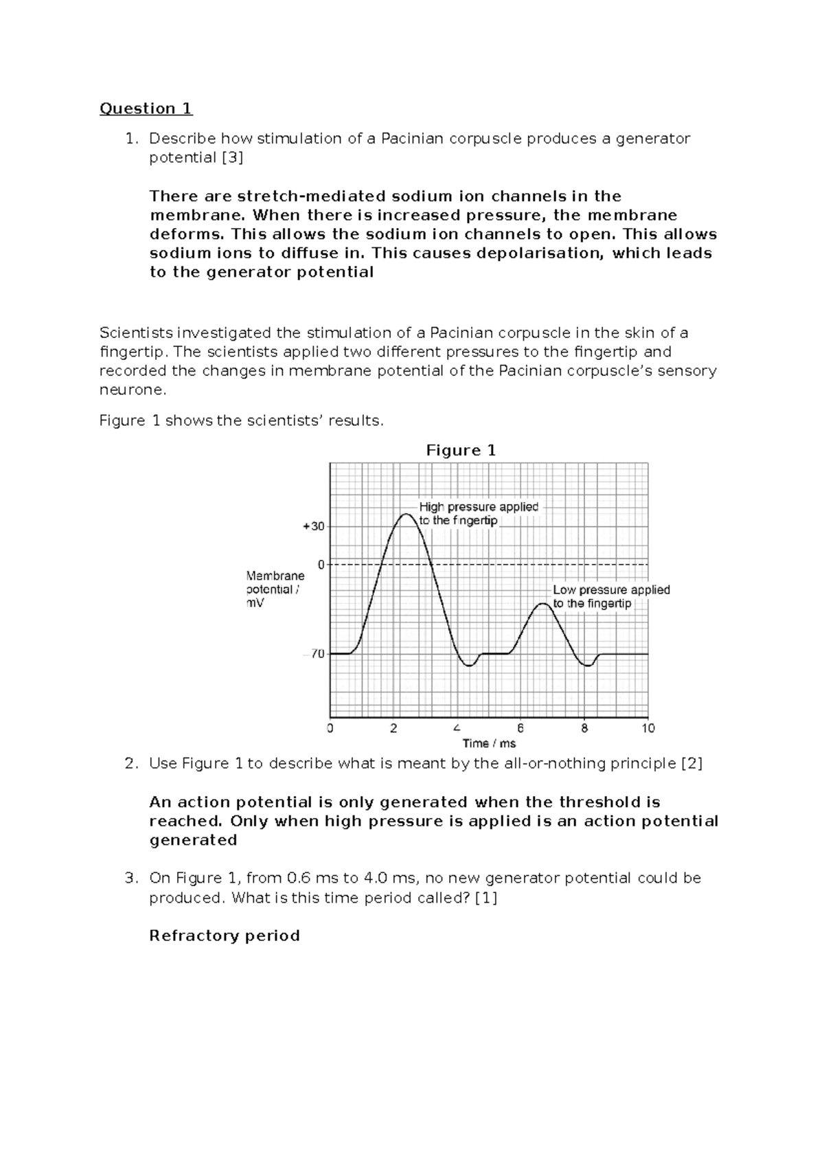 AQA Biology Exam Paper Responses 2023: Topics on Neurons and ...