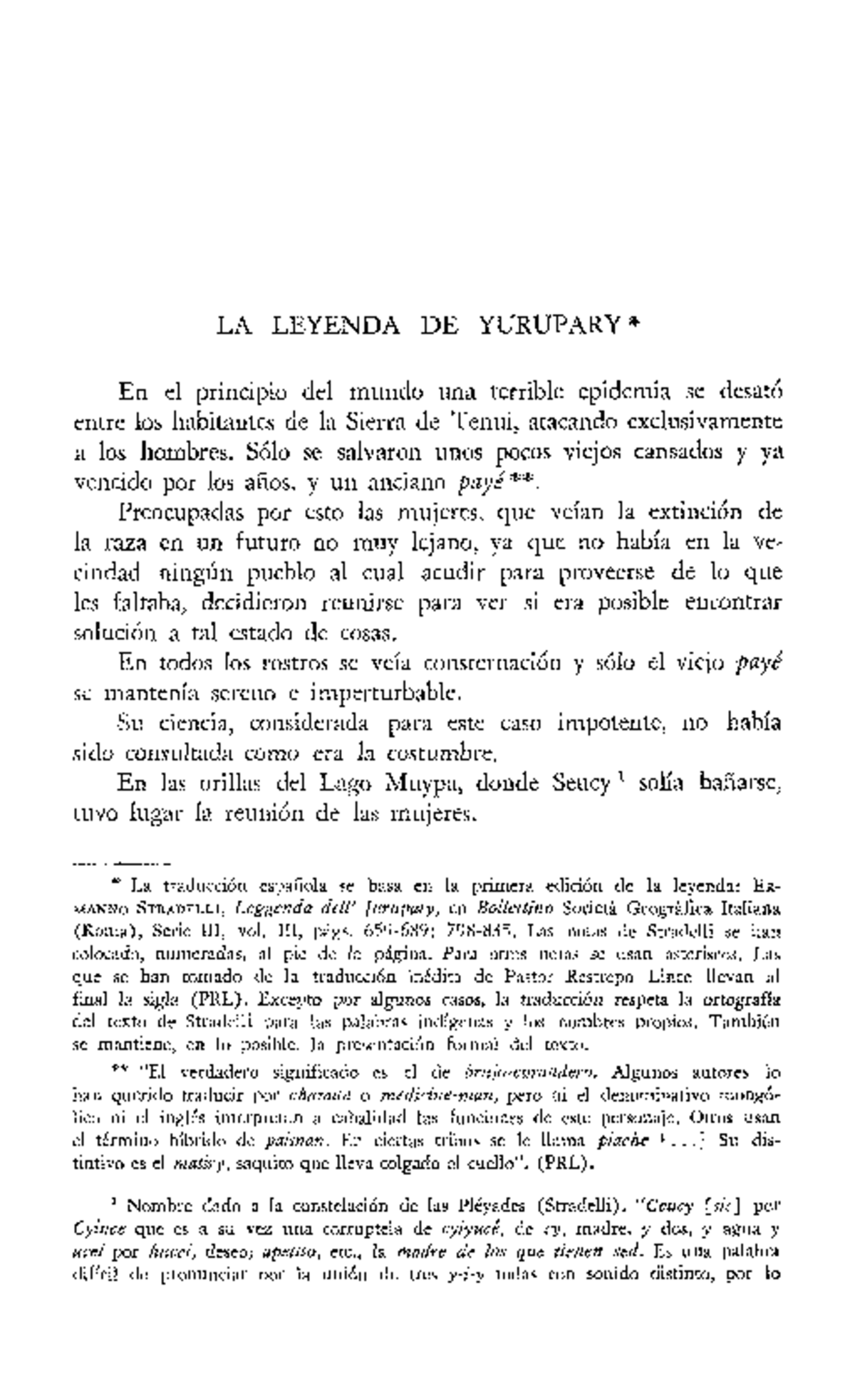 La leyenda del yurupary - LA LEYENDA DE YURUPARY * En el principio del ...