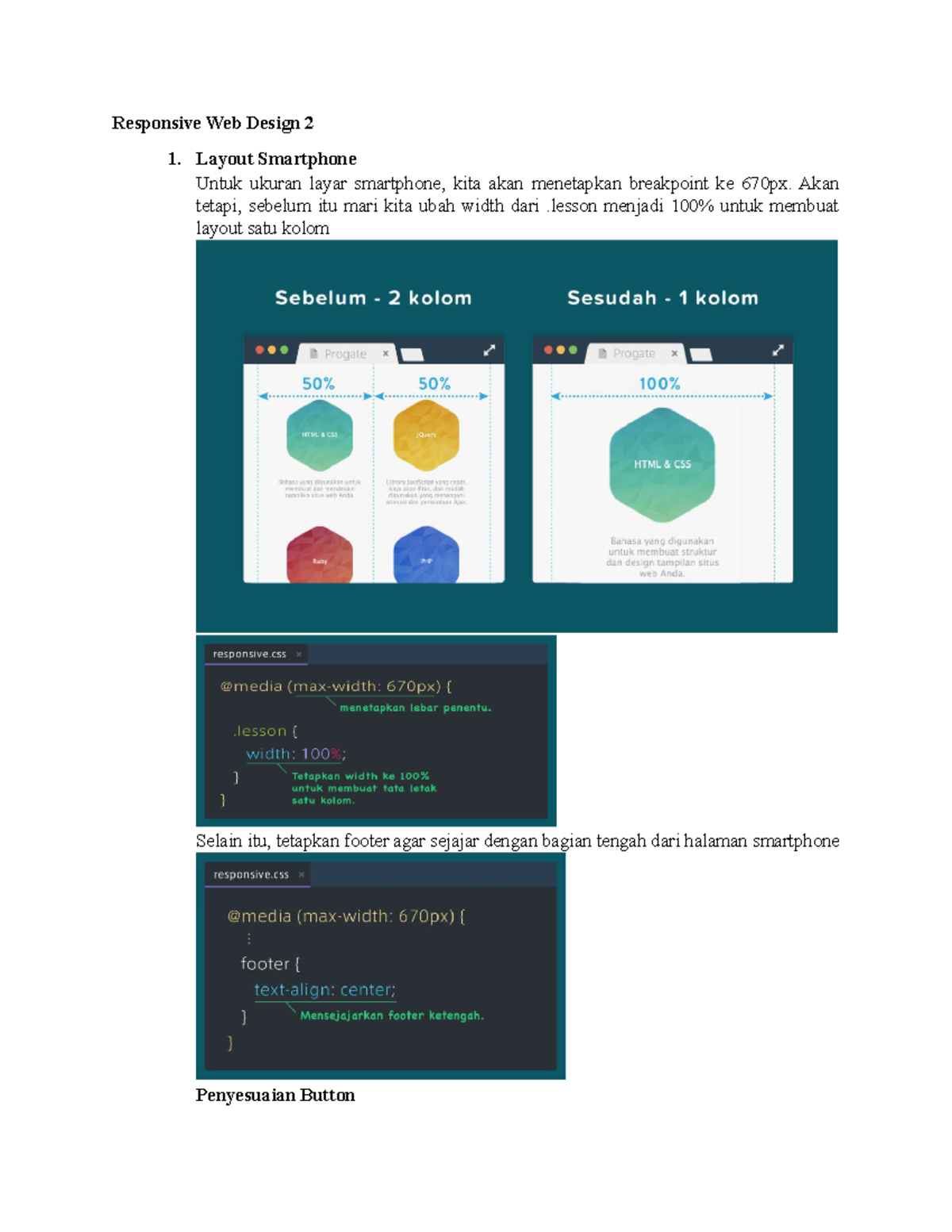 Desain web 9 - Responsive Web Design 2 Layout Smartphone Untuk ukuran ...