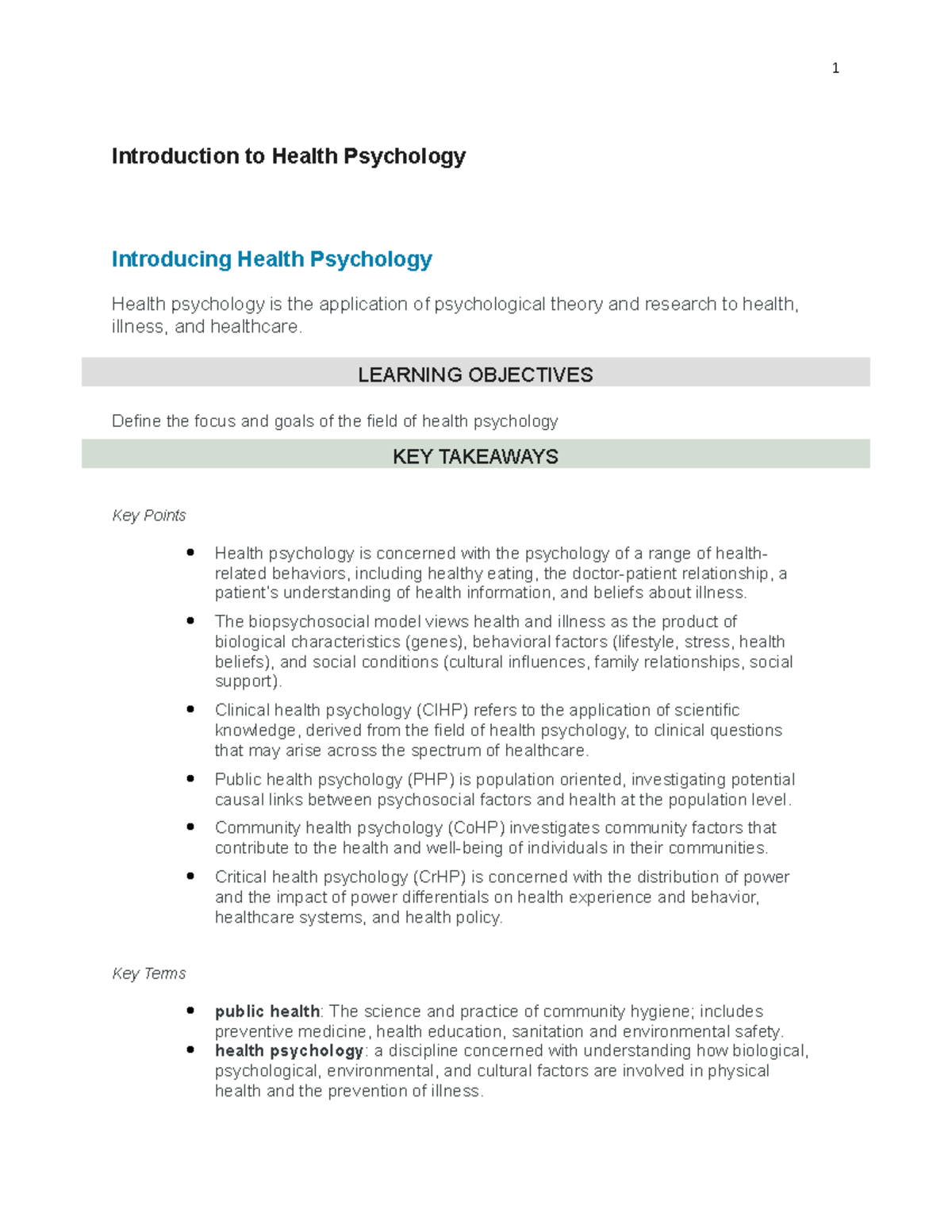 Health Psychology: Key Insights and Biopsychosocial Model Overview ...