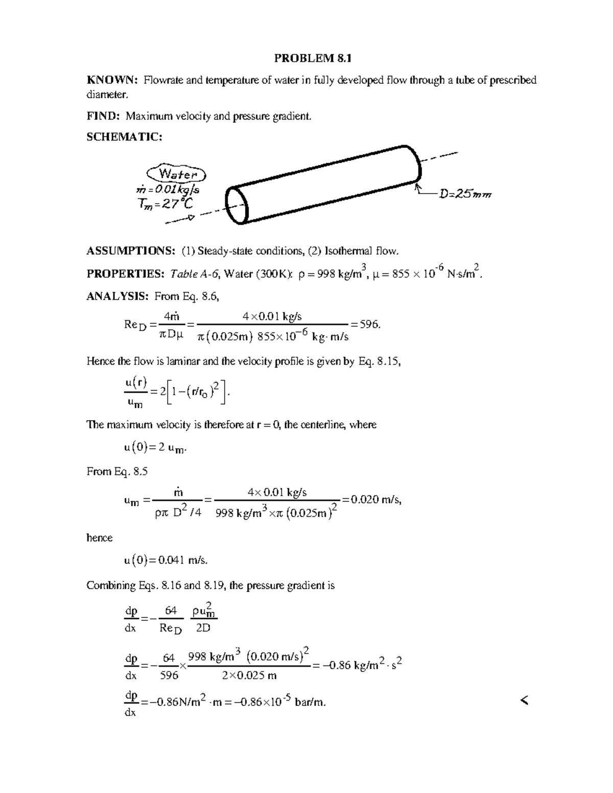 Chapter 8 - Solutions to Practice Problems on Fluid Dynamics Concepts ...