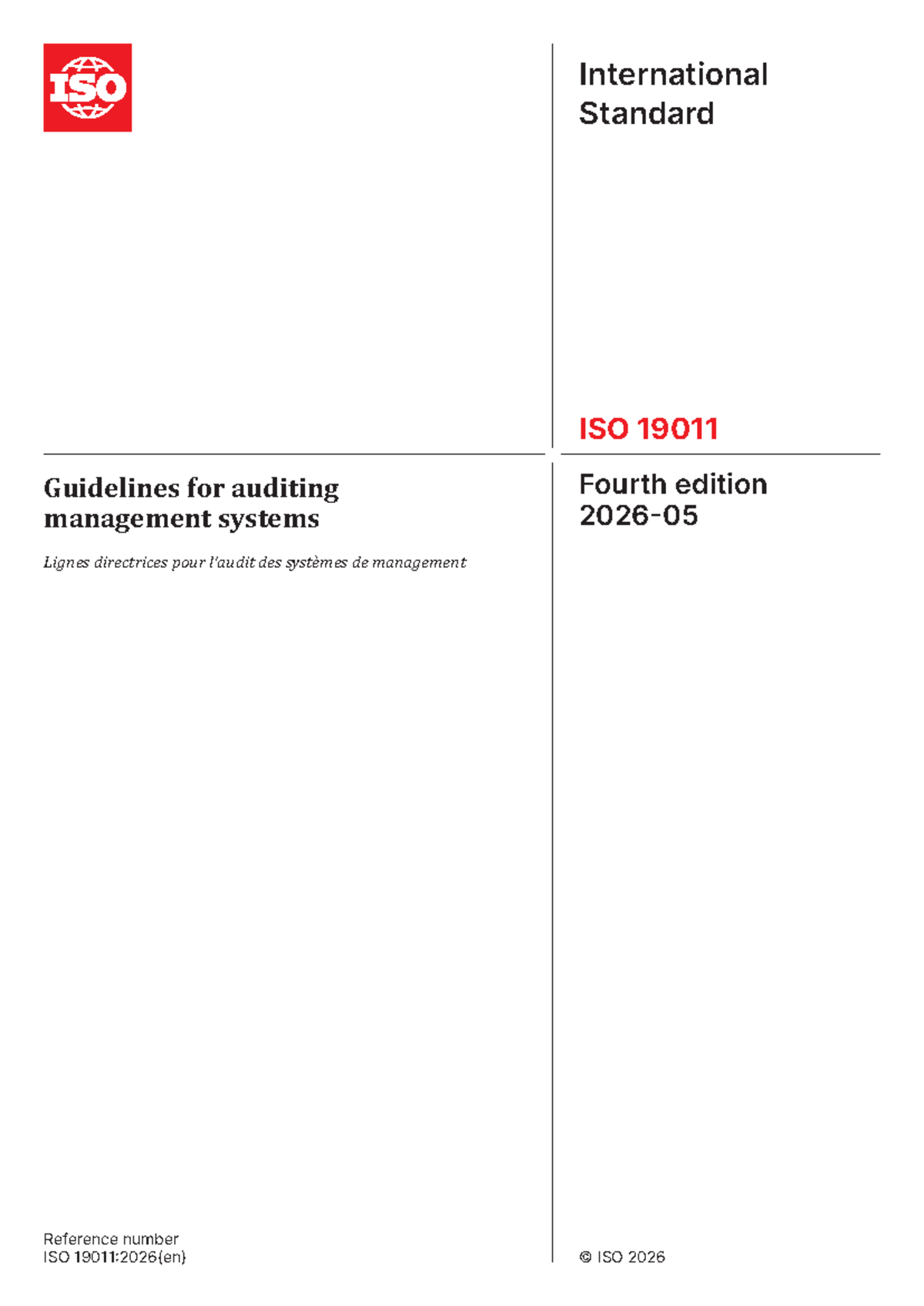 ISO 19011:2026 - Guidelines for Auditing Management Systems - Studocu