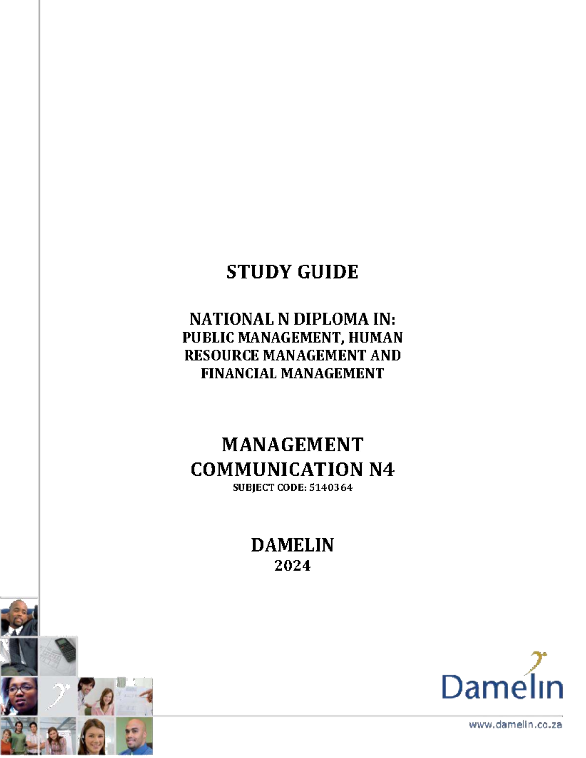 Study Guide: Management Communication N4 (5140364) - 2024 Edition - Studocu
