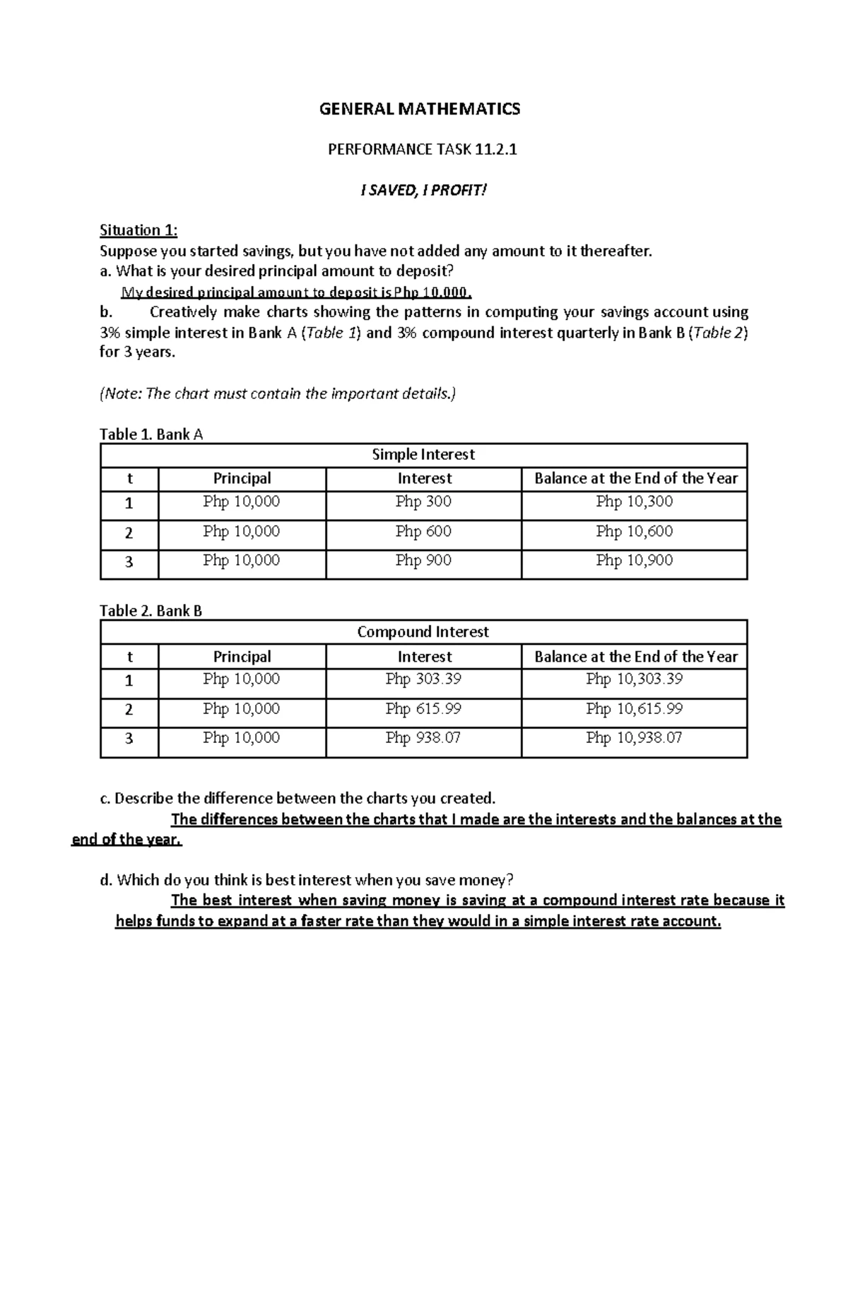 Gen Math Performance Task Q2 1 - English for Academic and Professional Purposes - DHVSU - Studocu