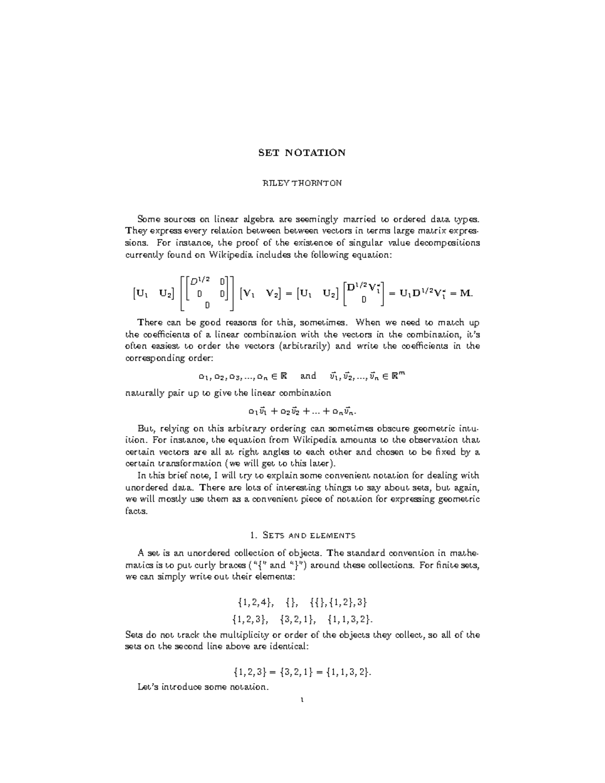 Set Theory Notes: Introduction to Sets and Notation (21-329) - Studocu