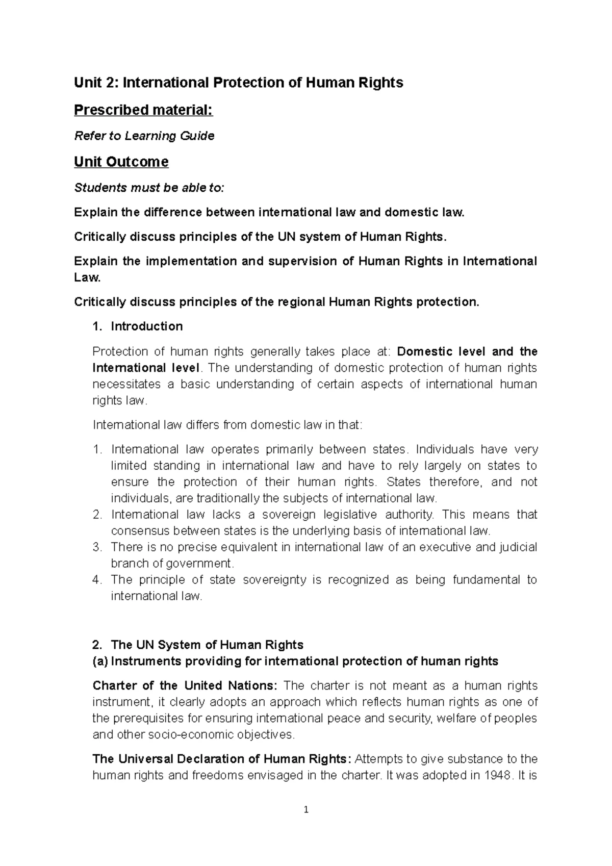 Chapter 4 - The South African Constitution & Human Rights (HRL) - Studocu