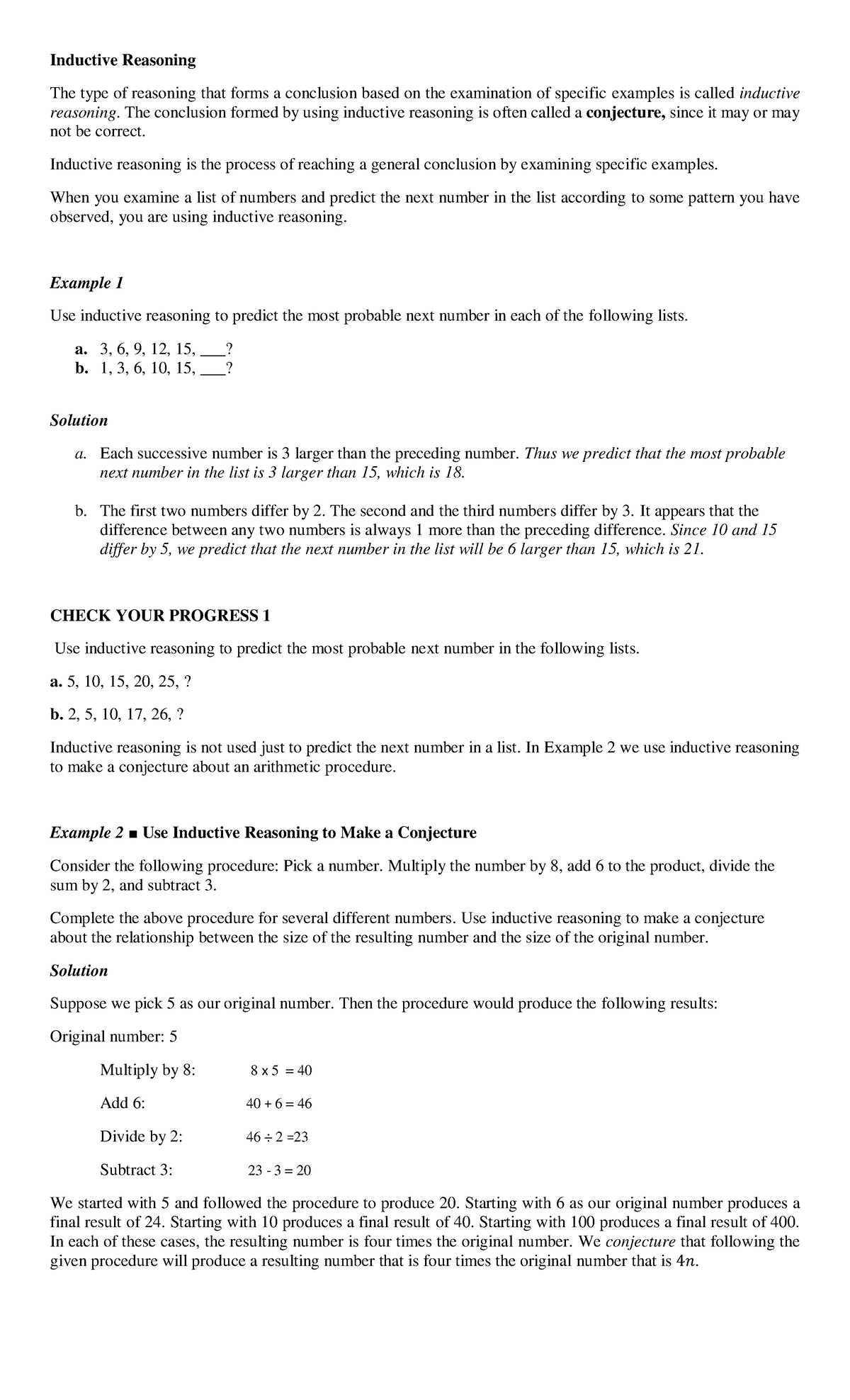 Inductive Reasoning - Lecture Notes for Course Code [Course Code] - Studocu