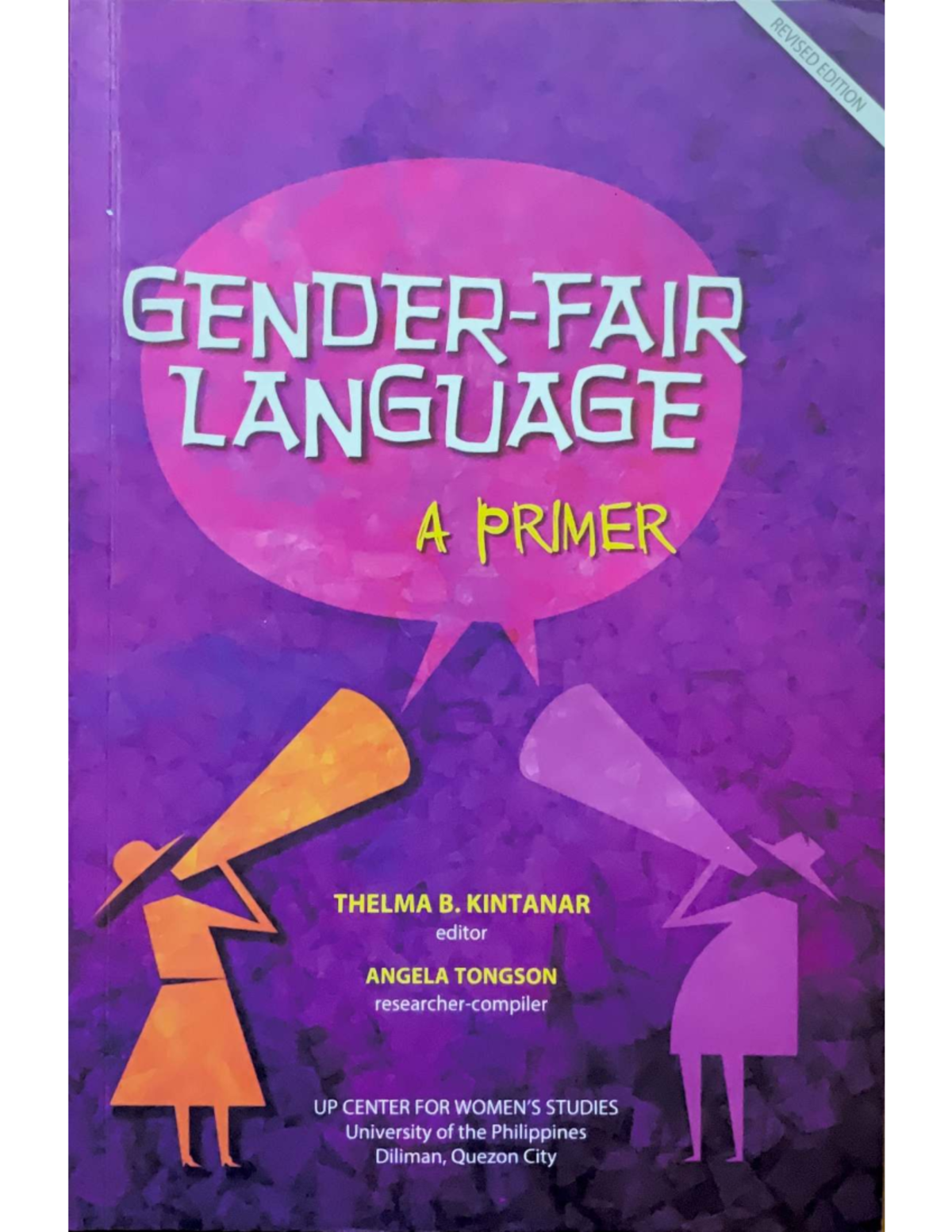 Gender Fair Language: A Primer by Thelma B. Kintanar (2014) - Studocu