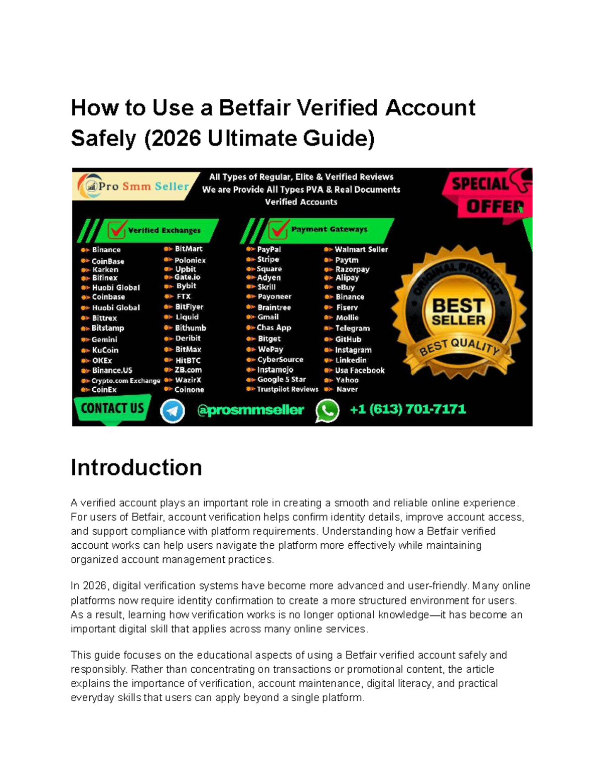 The 5 Best Methods for Purchasing Verified Betfair Accounts (2026 ...