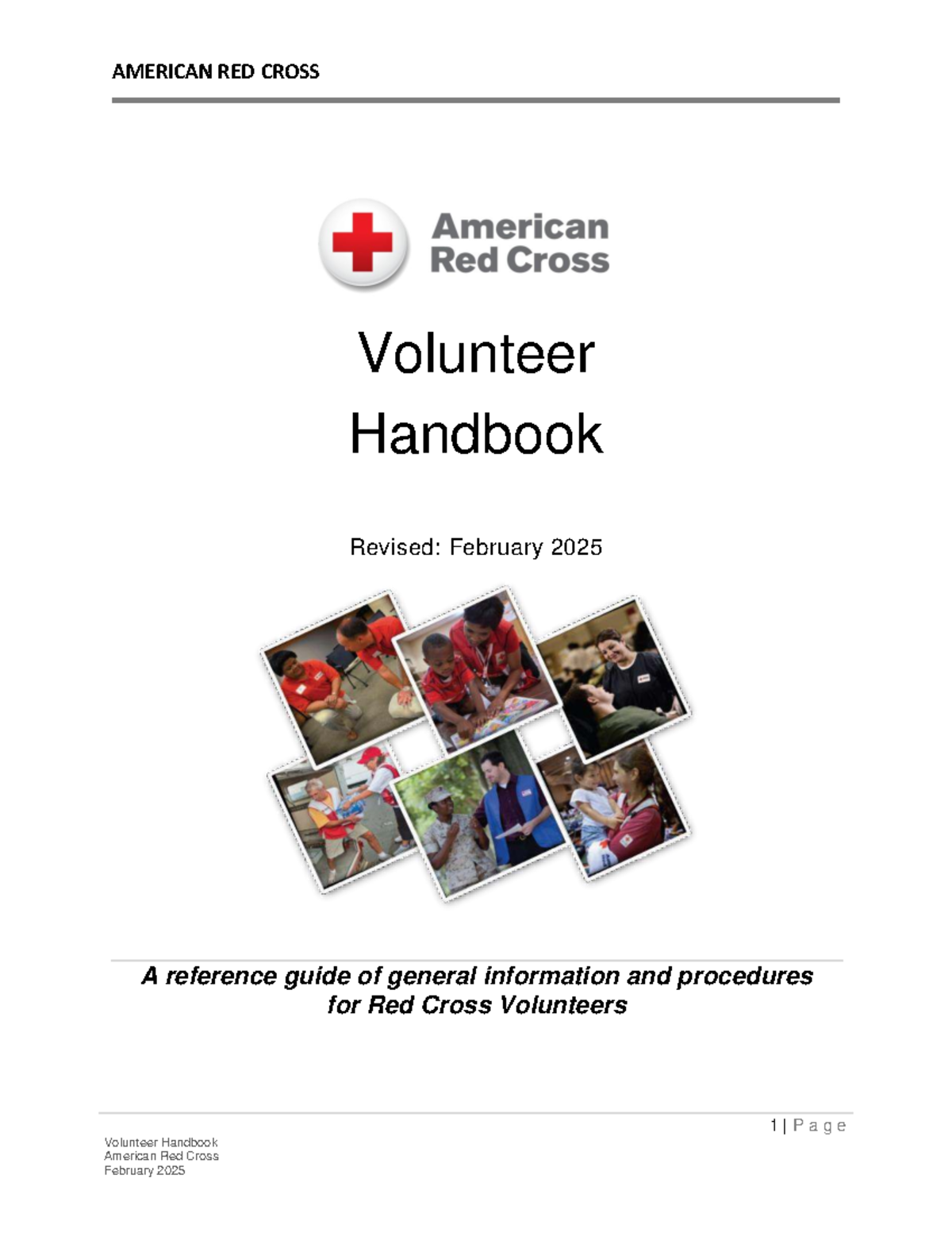 American Red Cross Volunteer Handbook: Essential Guide (Feb 2025) - Studocu