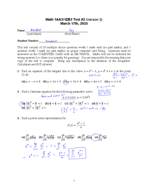 Sample Test 1 - 2018 1ZB3 Test 1 - Math 1AA3/1ZB Test #1 Sample Problem ...