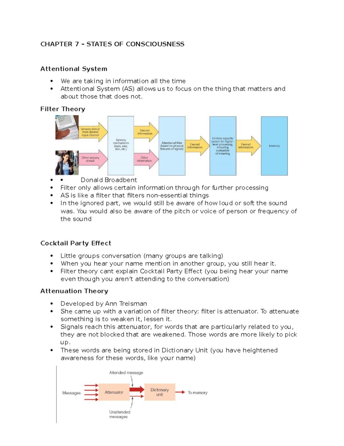 Chapter 7 - States of Consciousness: Psychology Notes by James Reichert ...