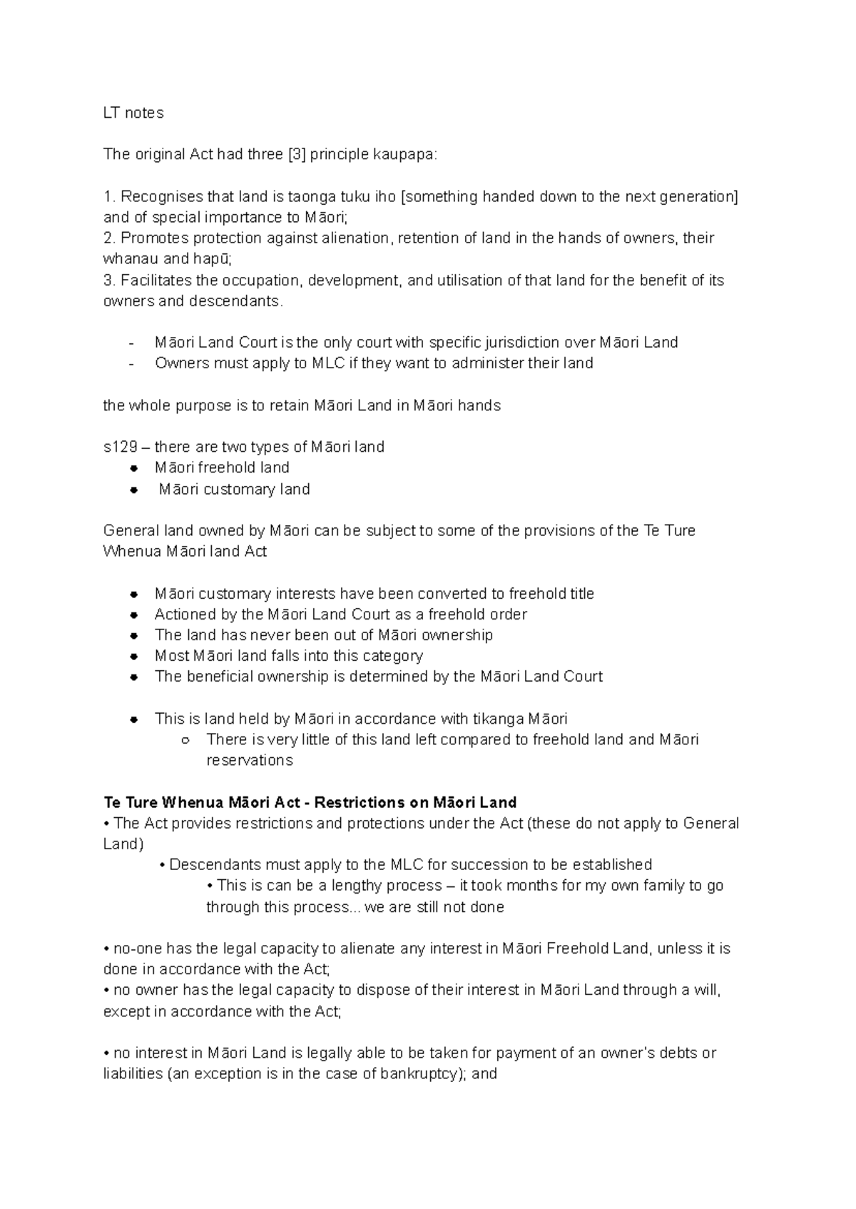 LT Notes: Understanding the Te Ture Whenua Māori Act and Its ...