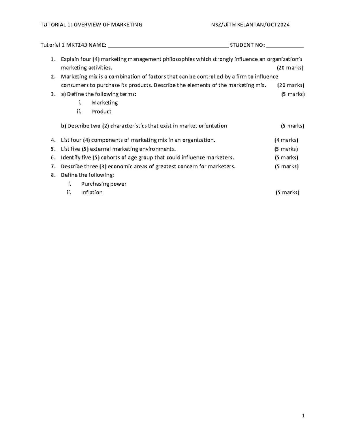 MGT028 Individual Assignment: Benchmarking Analysis of Brands - Studocu