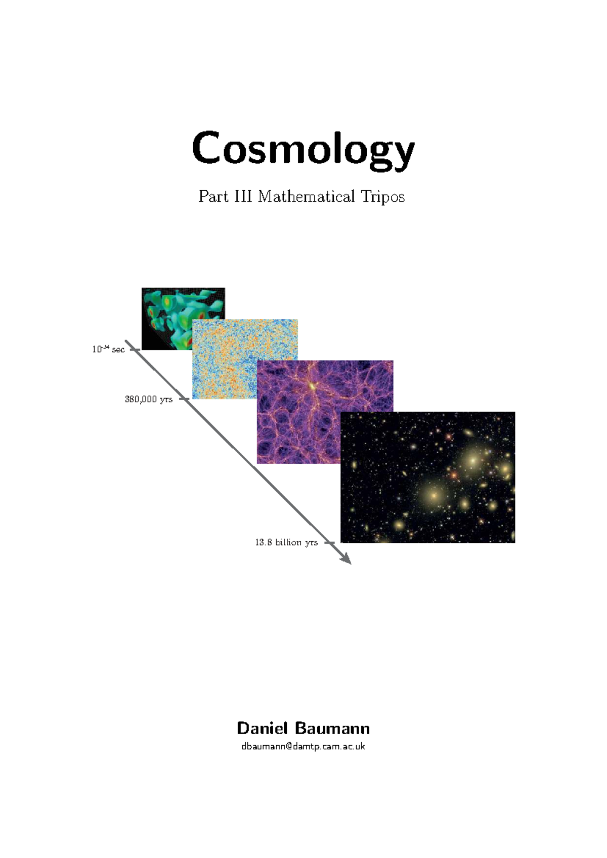 Mathematical Tripos: Cosmology Overview (13.8 Billion Years) - Studocu