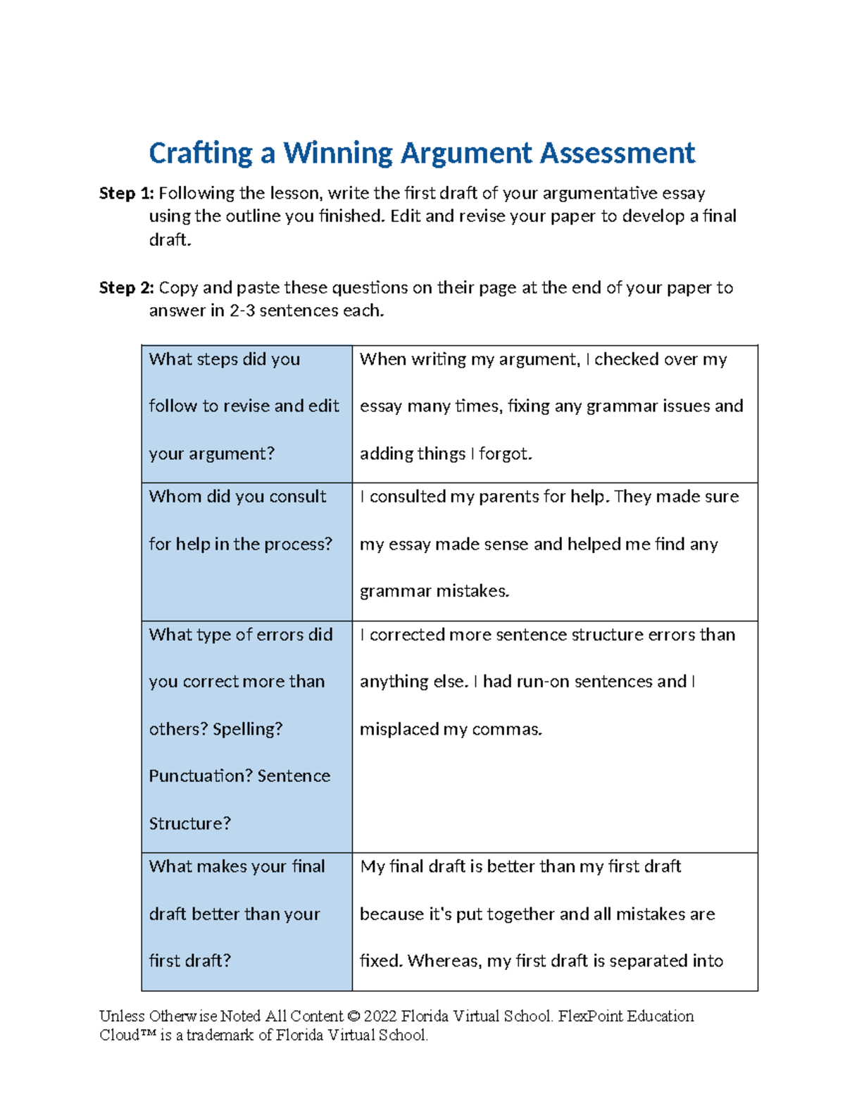 04.06 Crafting a Winning Argument: Essay Draft & Revision Insights ...