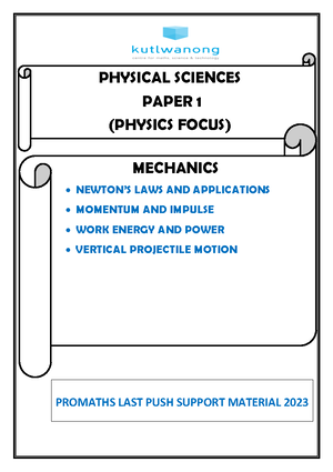 2023 Physical Sciences Grade 11 Paper 2 QP Verified Final - MARKS: 150 ...