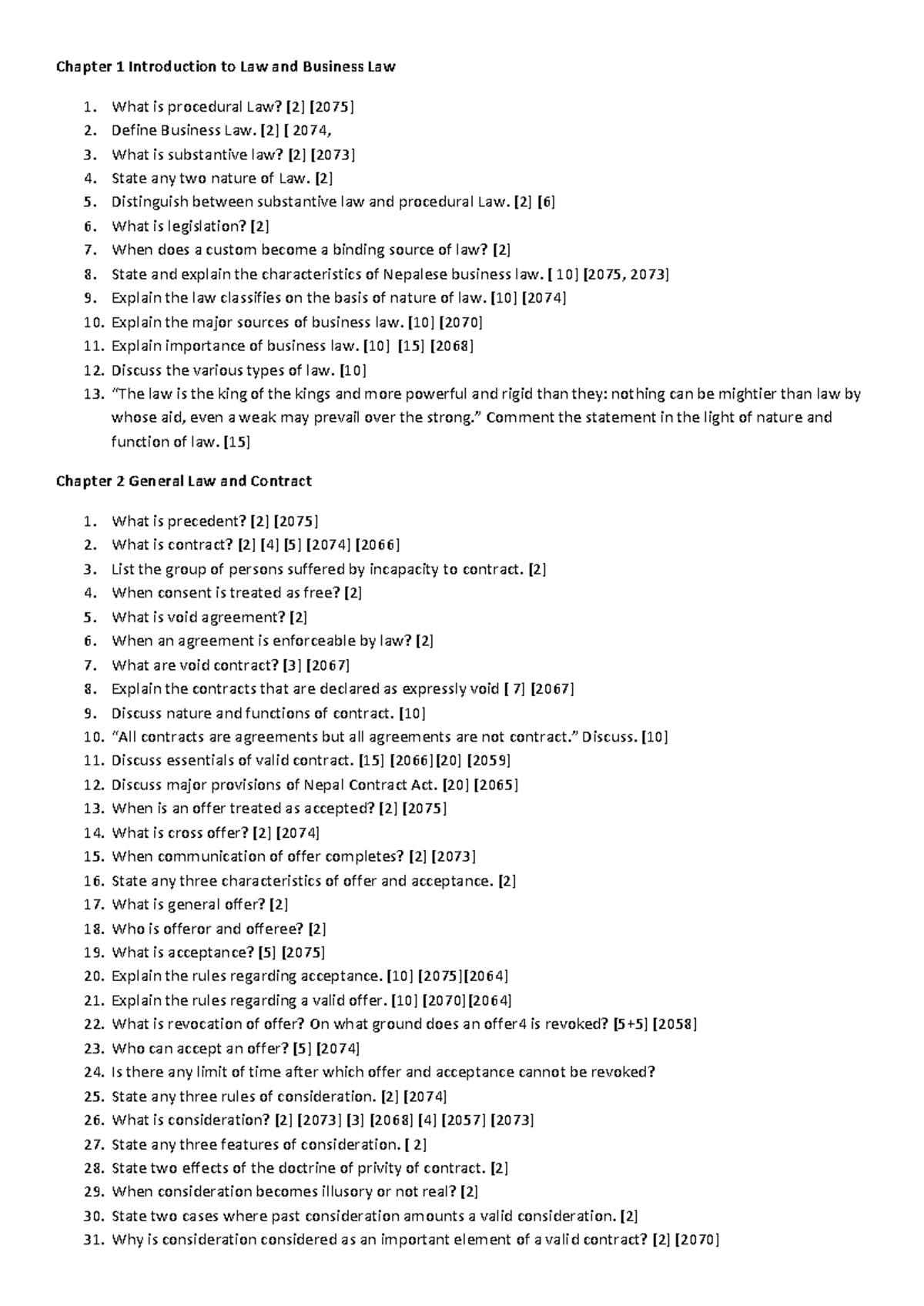 BBS 3rd Year Business Law Notes: Key Concepts and Definitions - Studocu