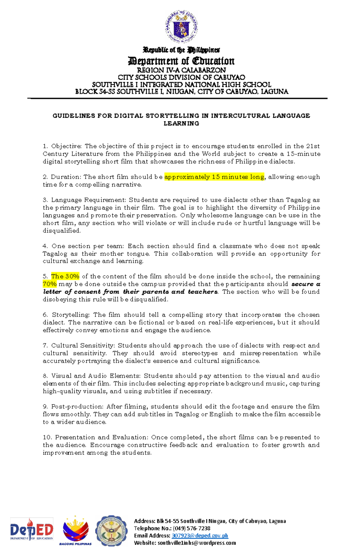 Guidelines for Digital Storytelling in 21st Century Literature - Studocu