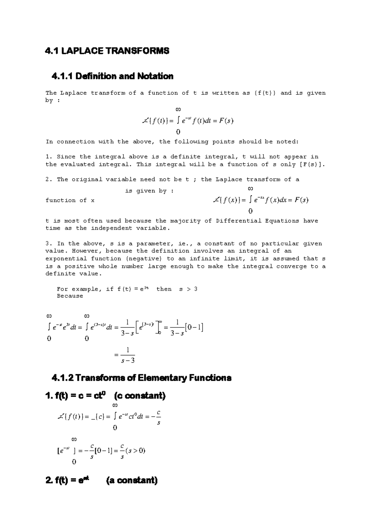 Laplace Transforms and Applications: A Comprehensive Study Guide - Studocu