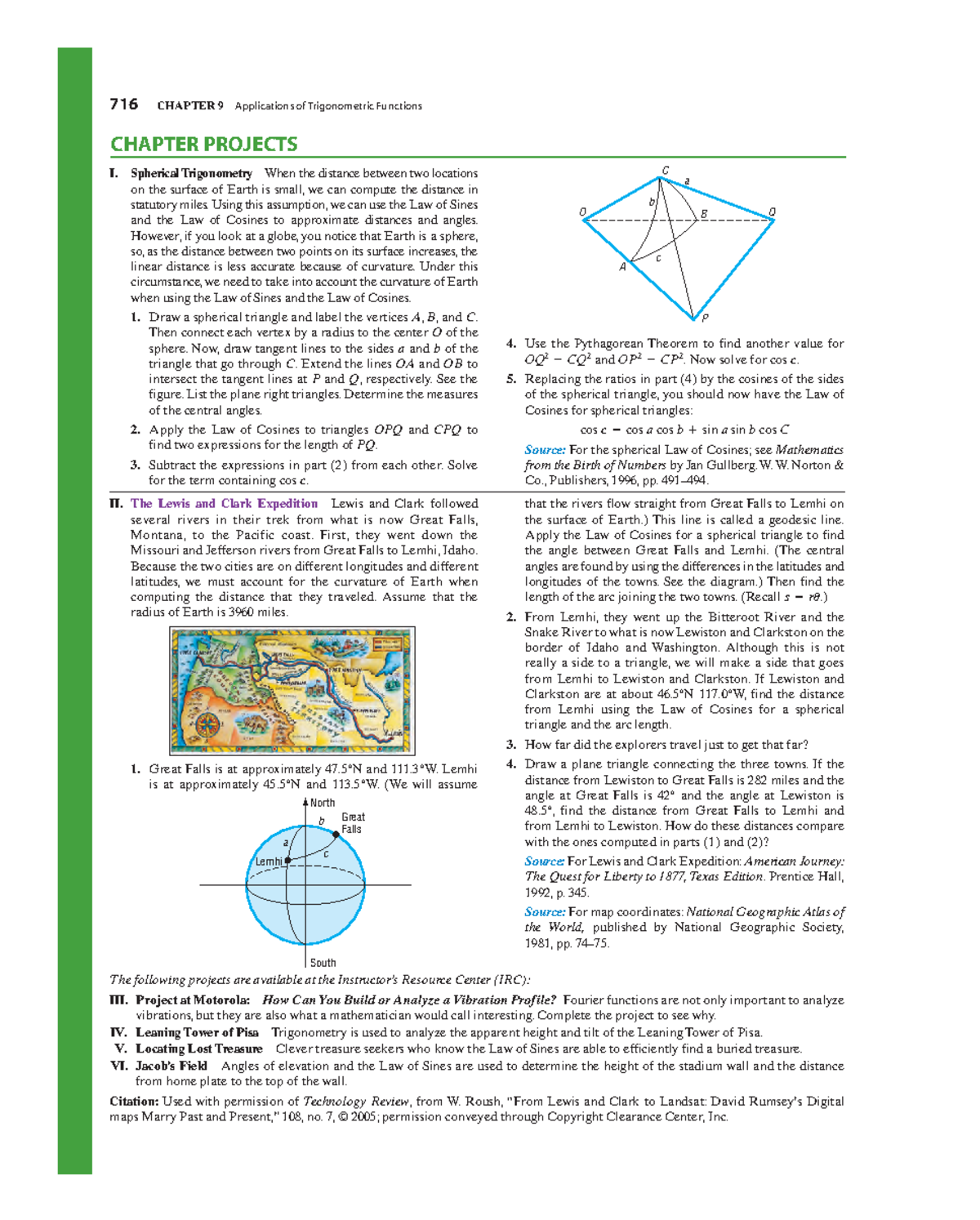 Mathematics - Algebra & Trigonometry Applications (Chapter 9) - Studocu