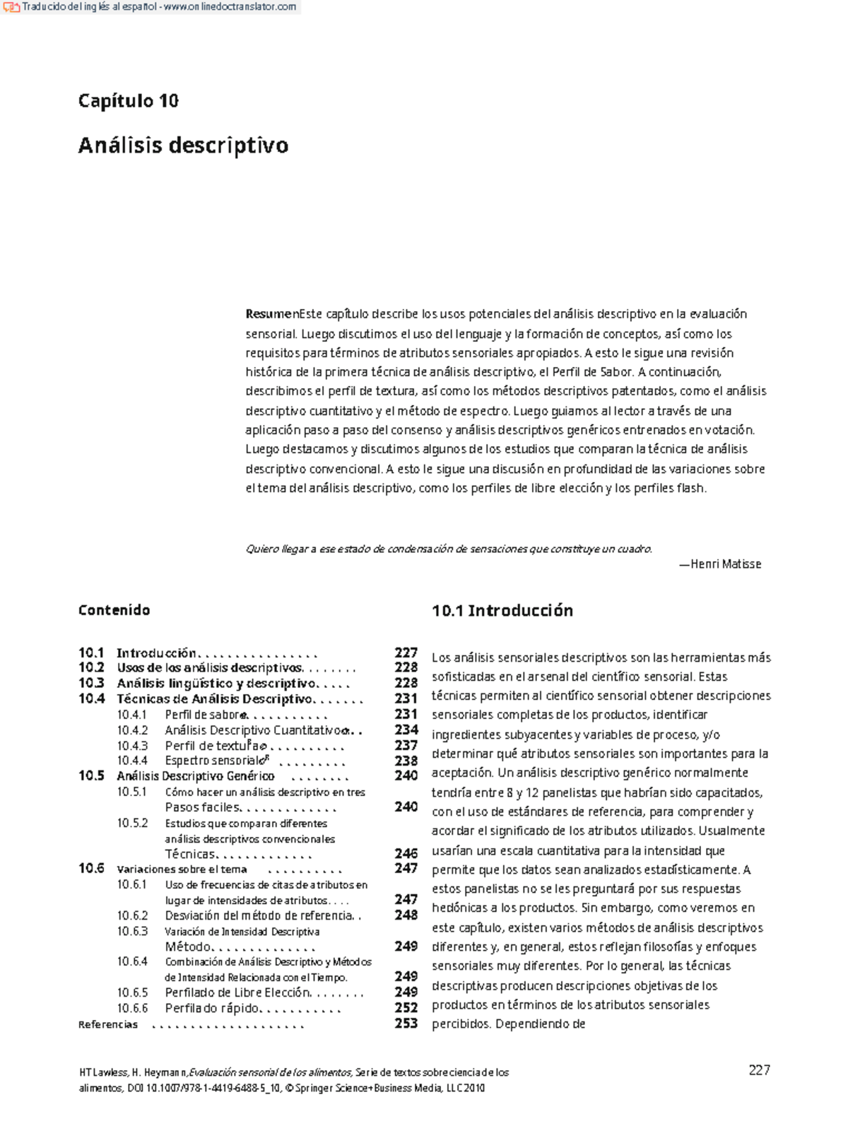 Analisis descriptivo - Capítulo 10 Análisis descriptivo Resumen Este ...