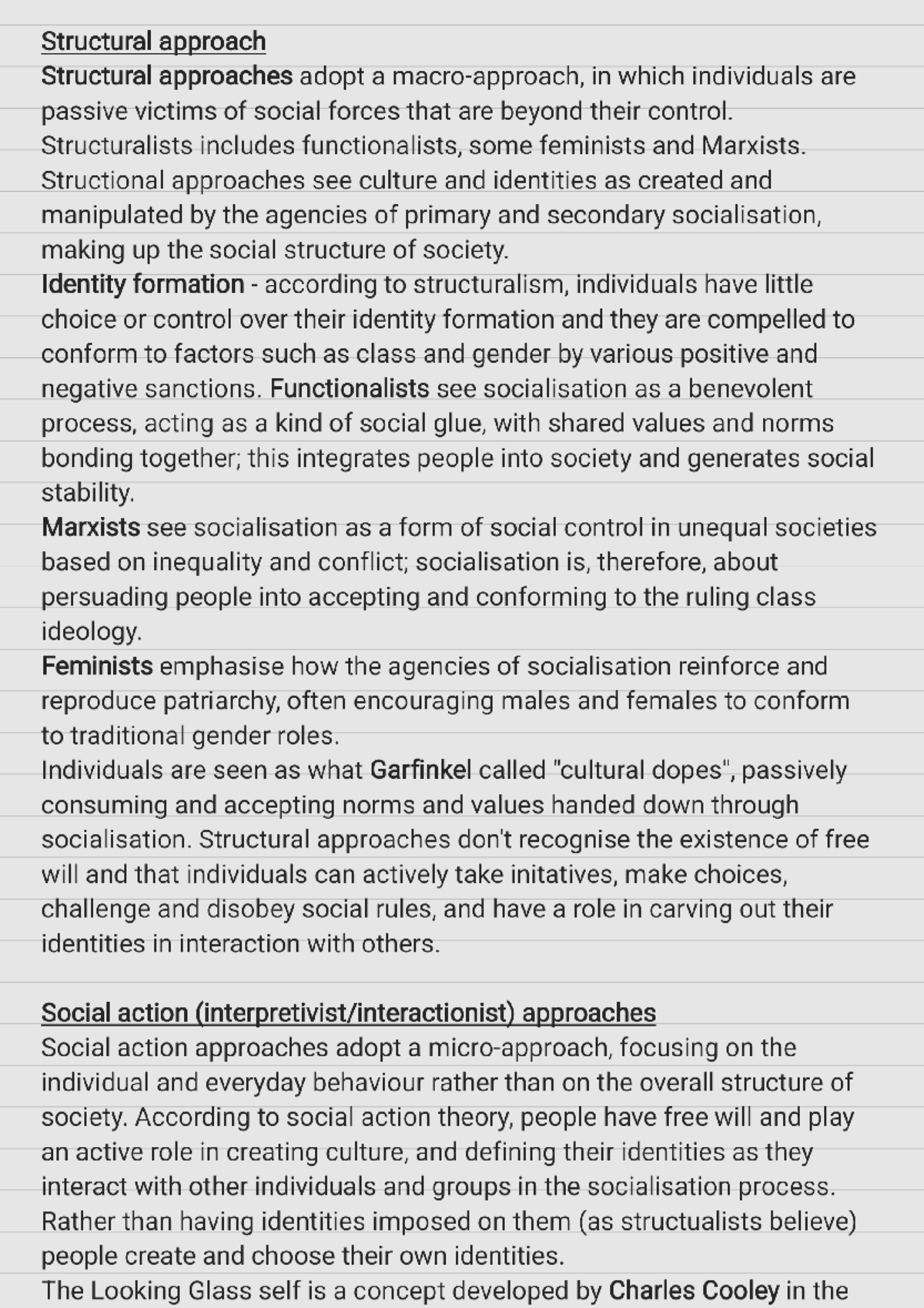 Theories of Socialisation: A Structural and Social Action Perspective ...
