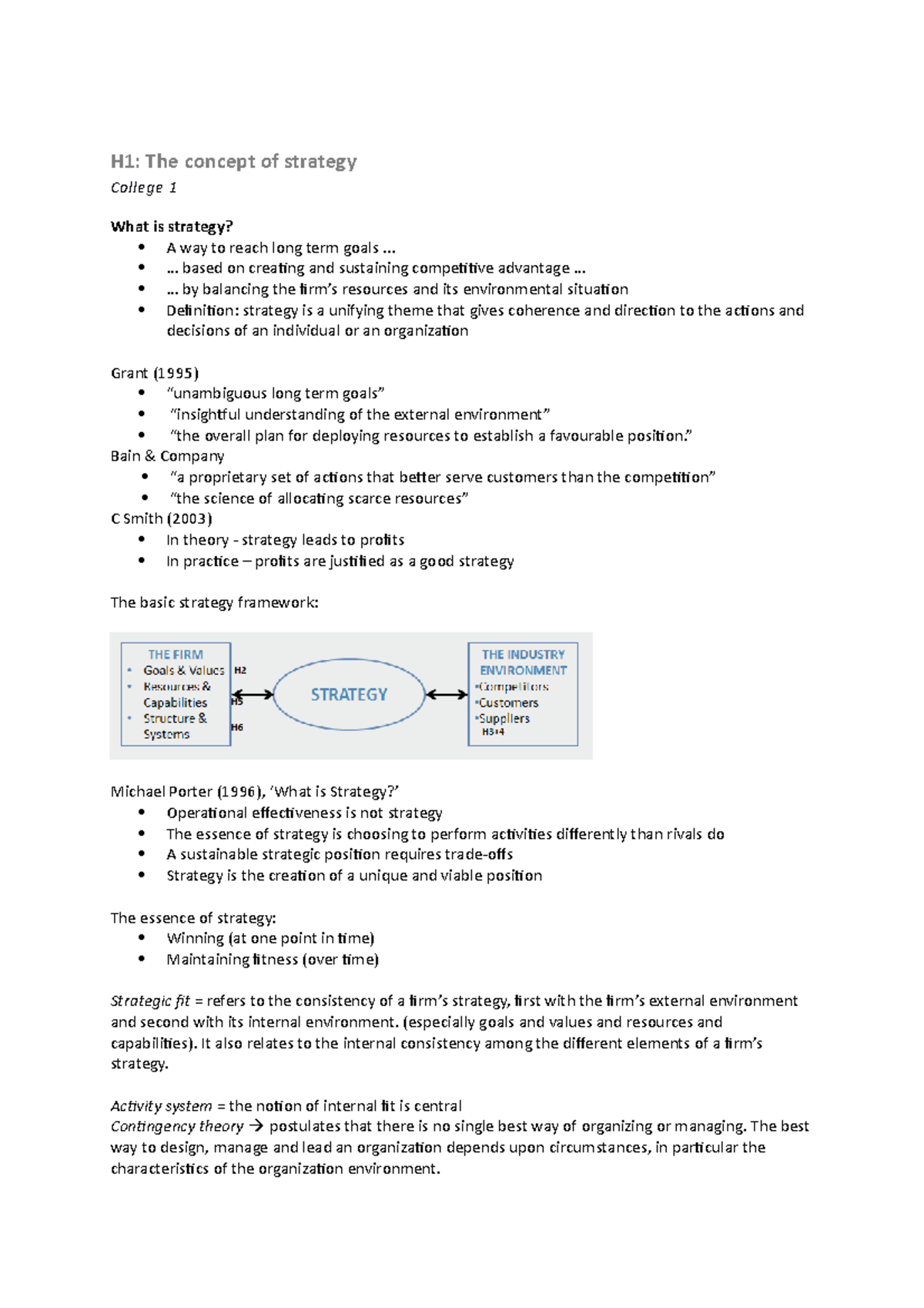 Contemporary Strategy Analysis: Summary of Chapters 1-16 Insights ...