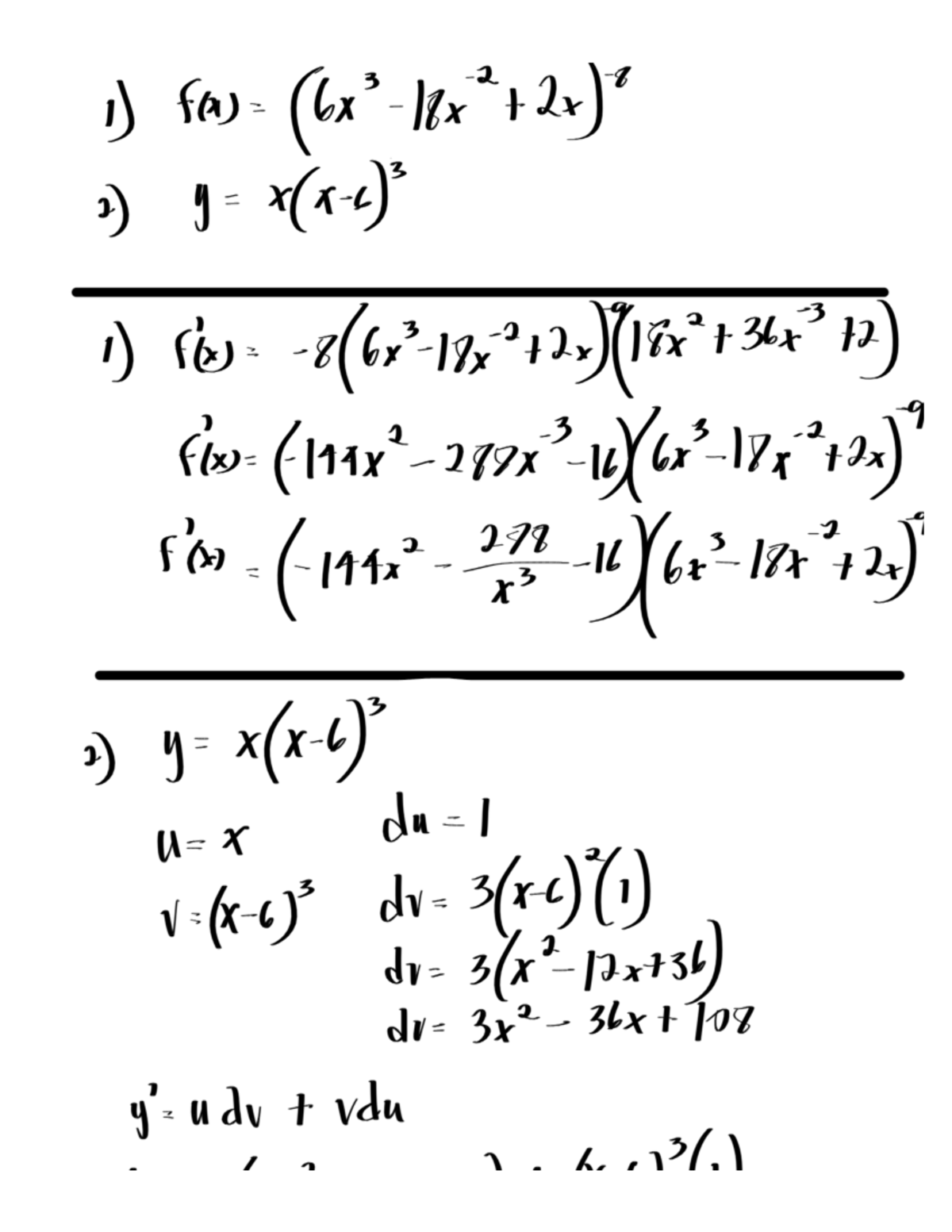 Derivatives and Applications - Calculus 1 Notes - Studocu