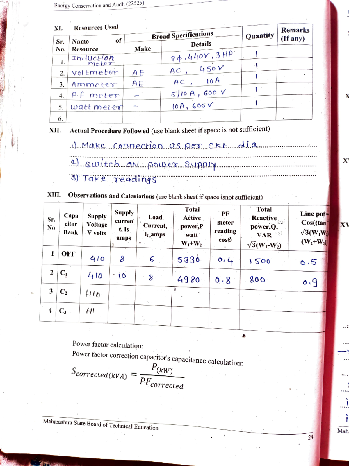 ECA lab 3 - ECA lab - Energy Conservation and Audit (22525) XI ...