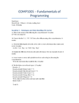 COMP1005 - Curtin - Fundamentals of Programming - Studocu