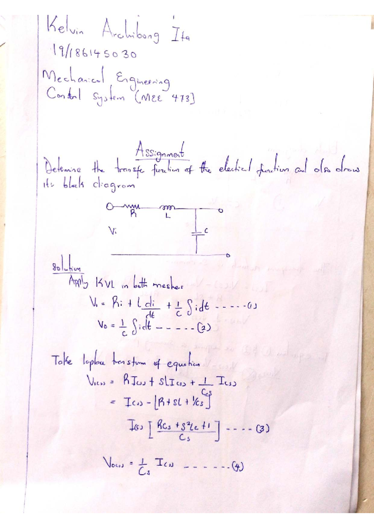 Control Systems Assignment 3 & 4 Notes - Studocu