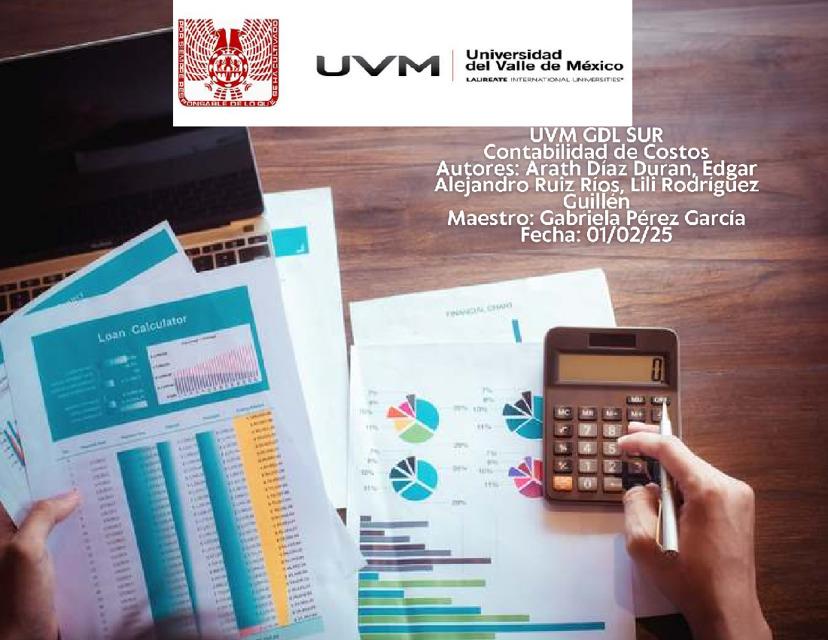 Contabilidad de Costos: Análisis Financiero UVM GDL SUR - Studocu