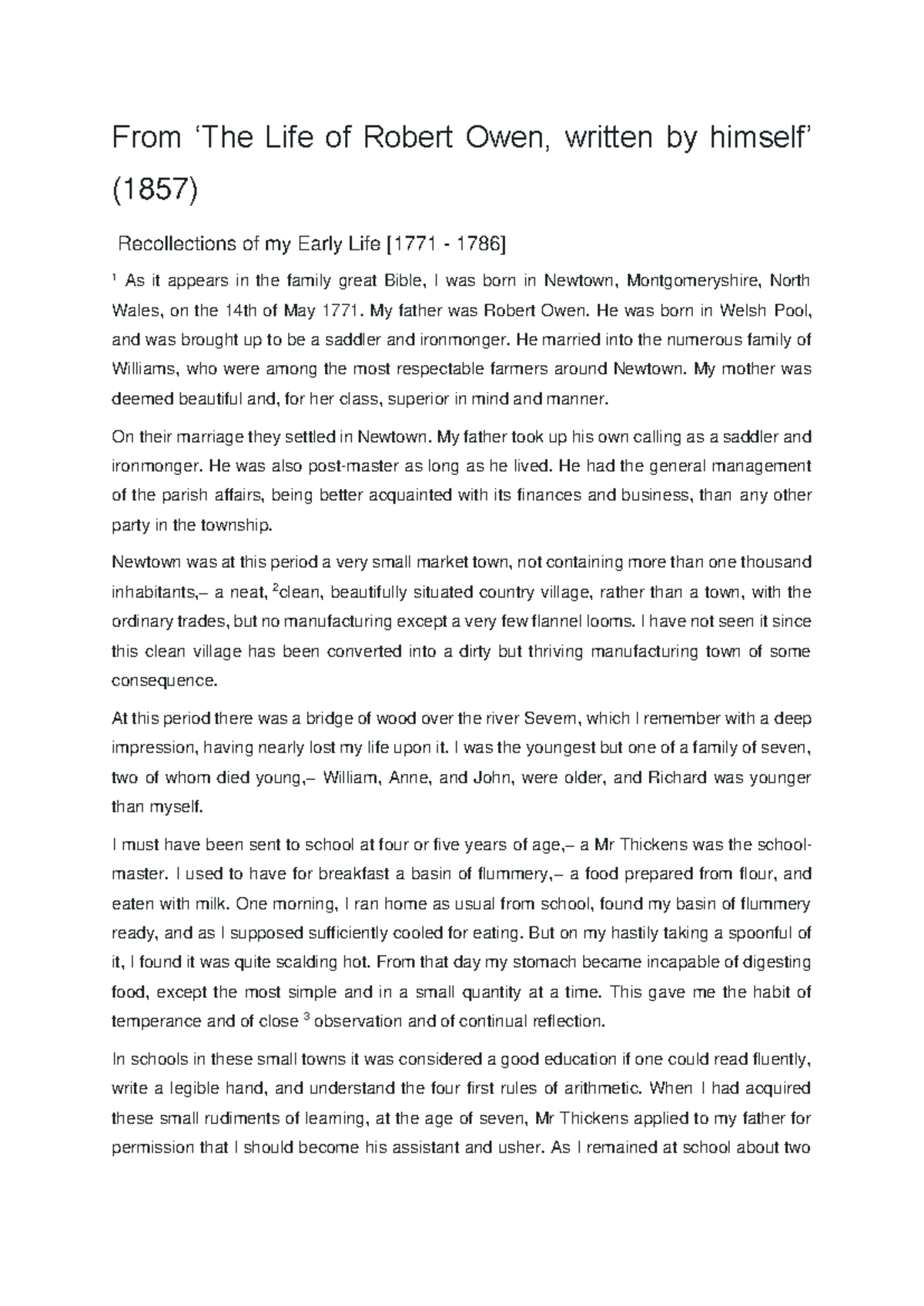 A New Perspective on Factory Reform: The New Lanark Experiment (HIST ...