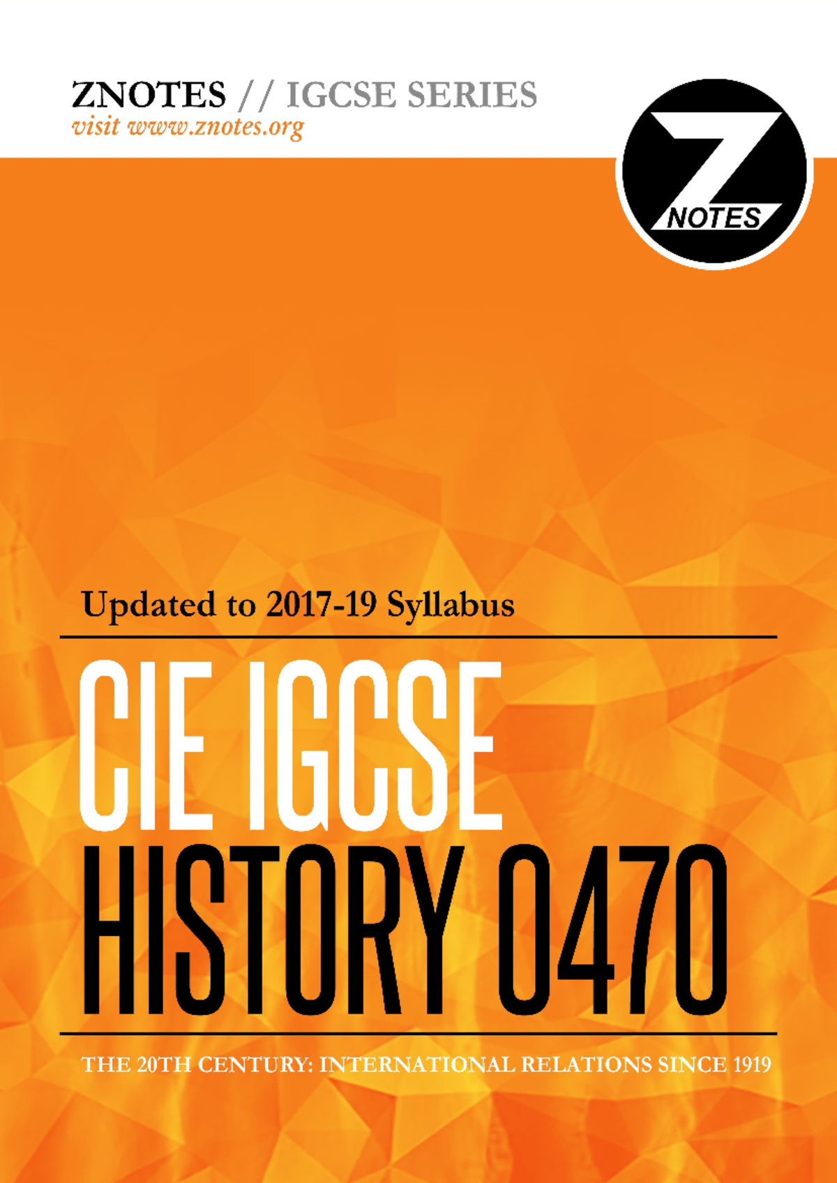 CIE IGCSE History 0470 Theory: Peace Treaties & League of Nations ...