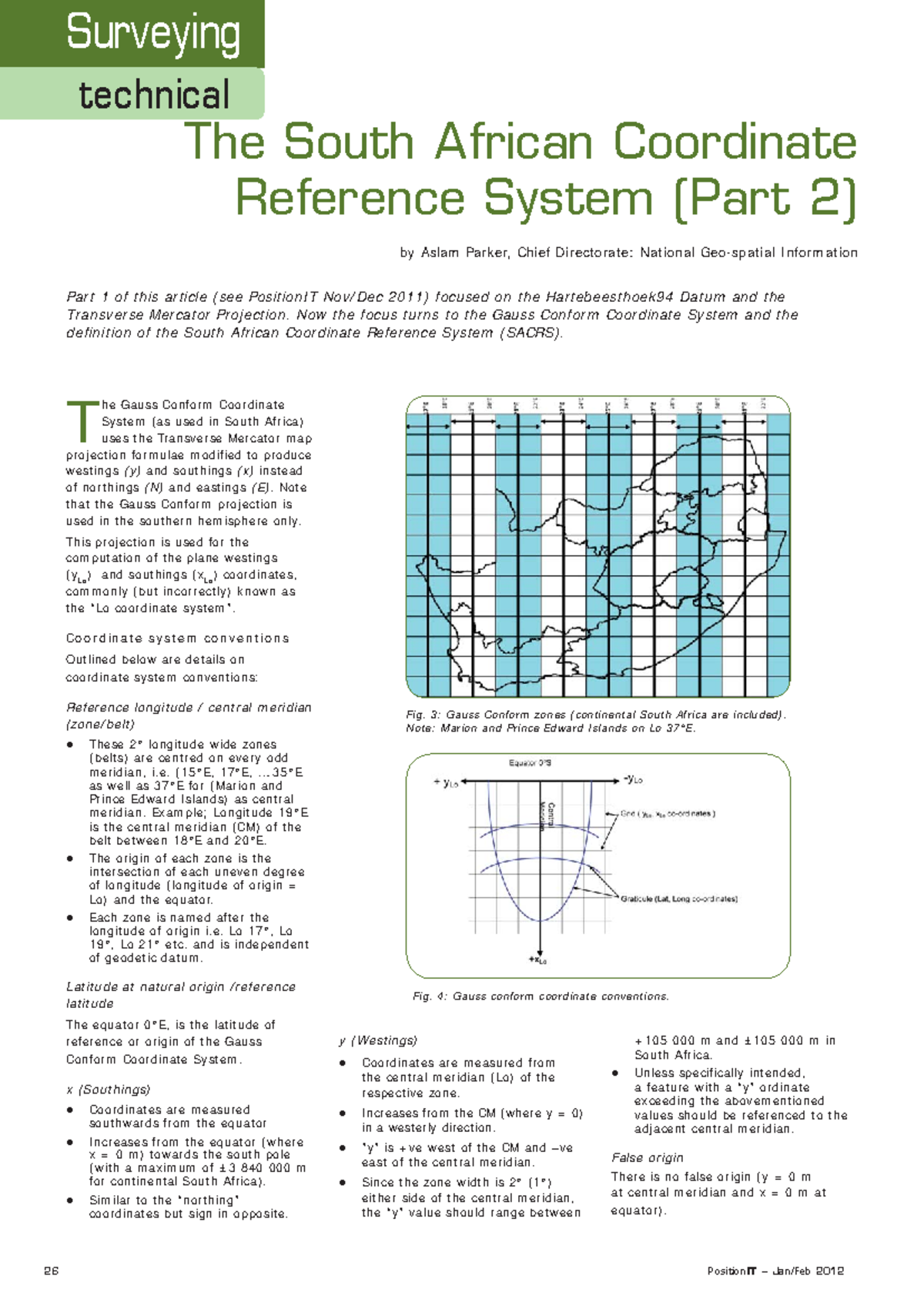 SA Coordinate Reference System: Understanding the Gauss Conform Method ...