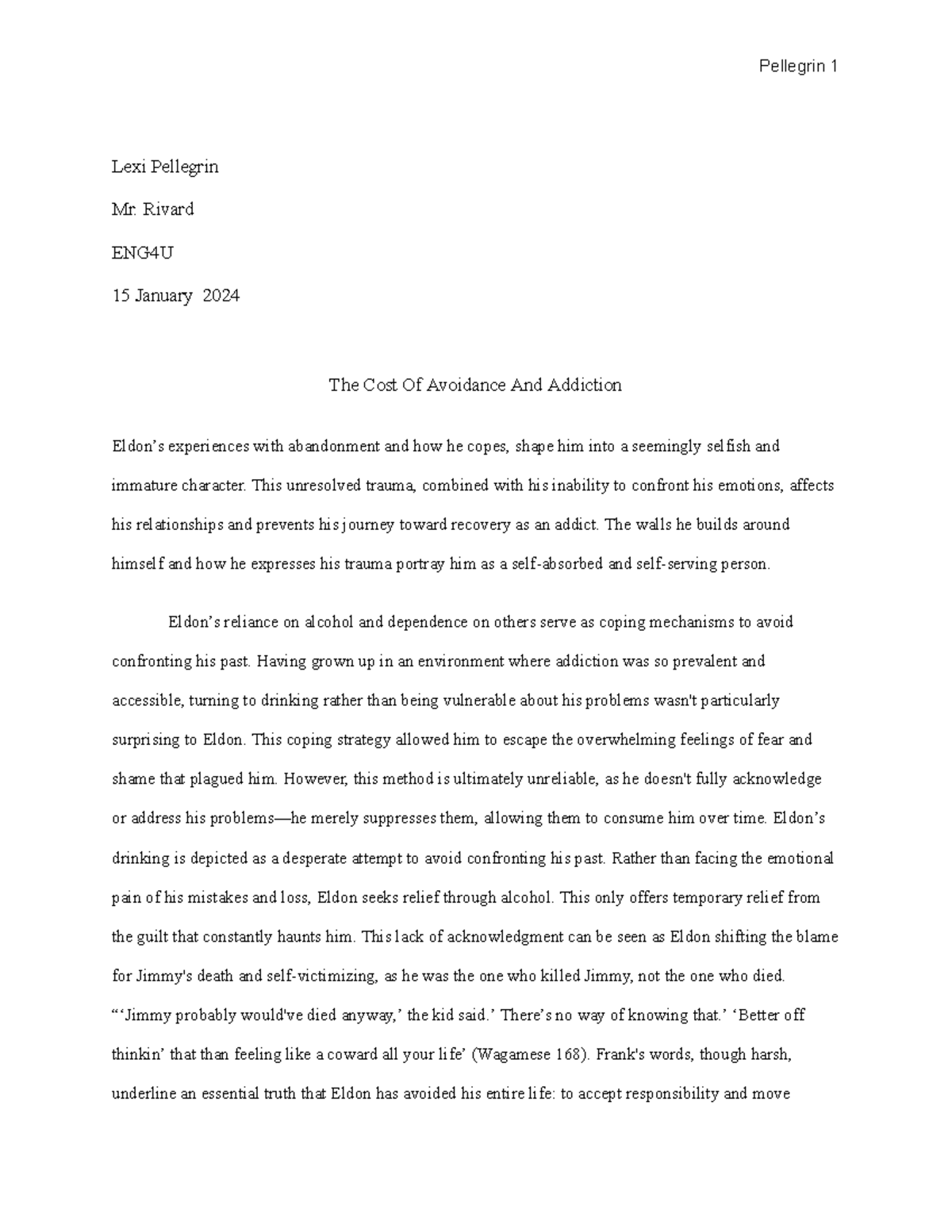 ENG4U Hamlet Journal Assignment: Exploring Themes of Trauma and ...