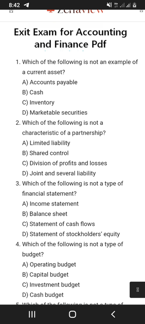 Accounting and finance - AAU - Studocu