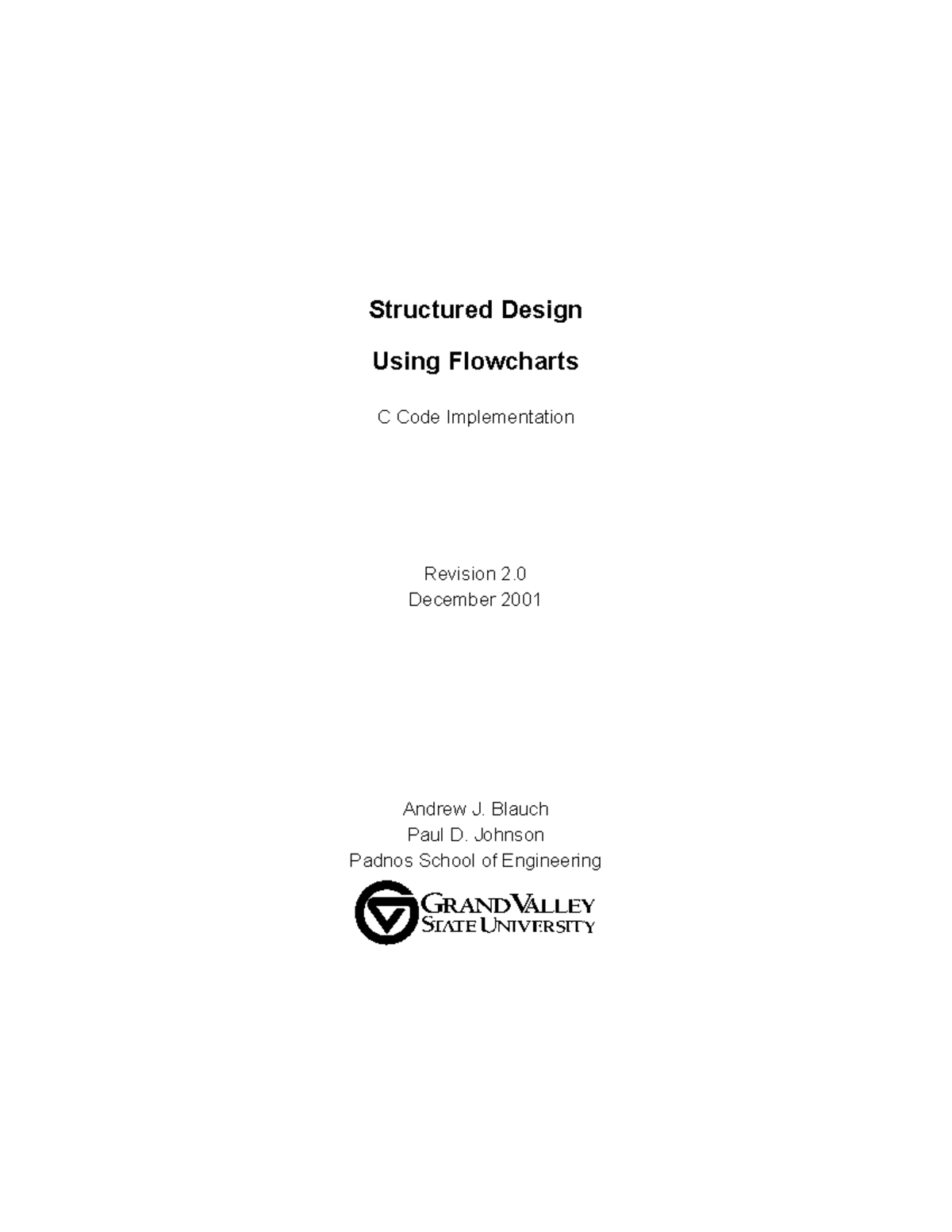 Structured Design Using Flowcharts - Structured Design Using Flowcharts C Code Implementation ...